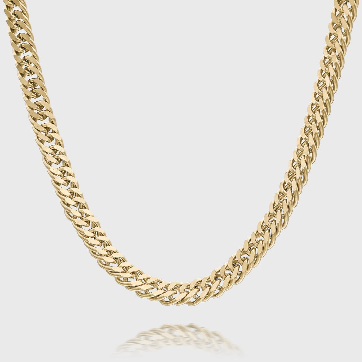 Gold Double Link Curb Chain - Women's Gold Chain - PRYA UK