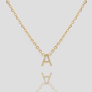 Classic Initial Necklace | Gold or Silver | PRYA Jewellery